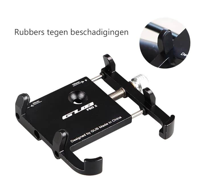 Fiets Telefoonhouder | Zwart | Fietsenhouder mobiel | Verstelbaar